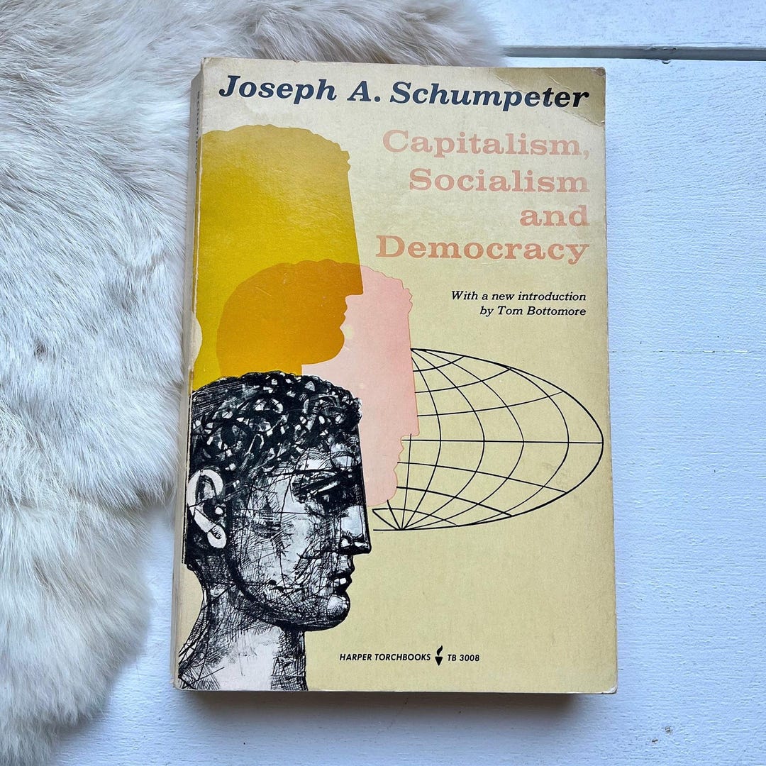 Capitalism, Socialism and Democracy by Joseph Schumpeter, 1975 - Etsy