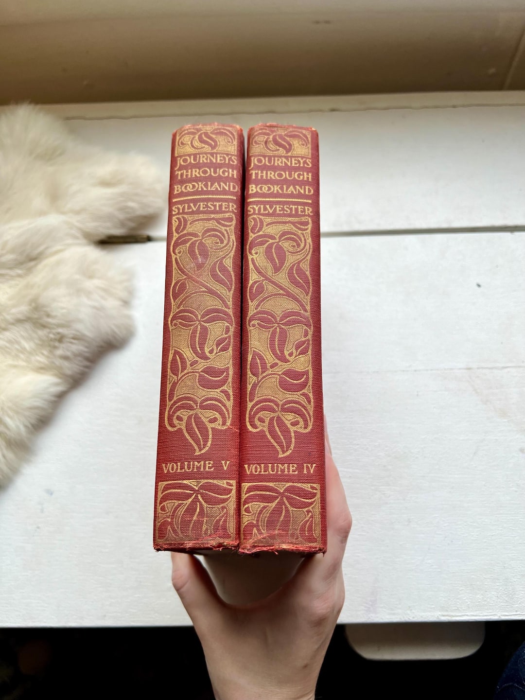 1909 Antique Book Set Journeys Through Bookland Sylvester Books 4 and 5 ...