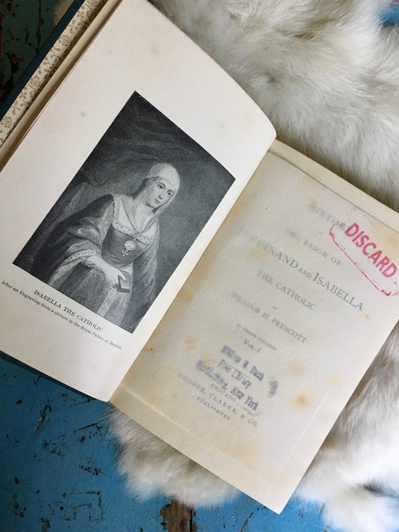 1800s Antique Isabella and Ferdinand Spain Spanish History - Etsy