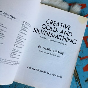 1970 Creative Gold and Silversmithing Jewelry Making Book Silversmith ...