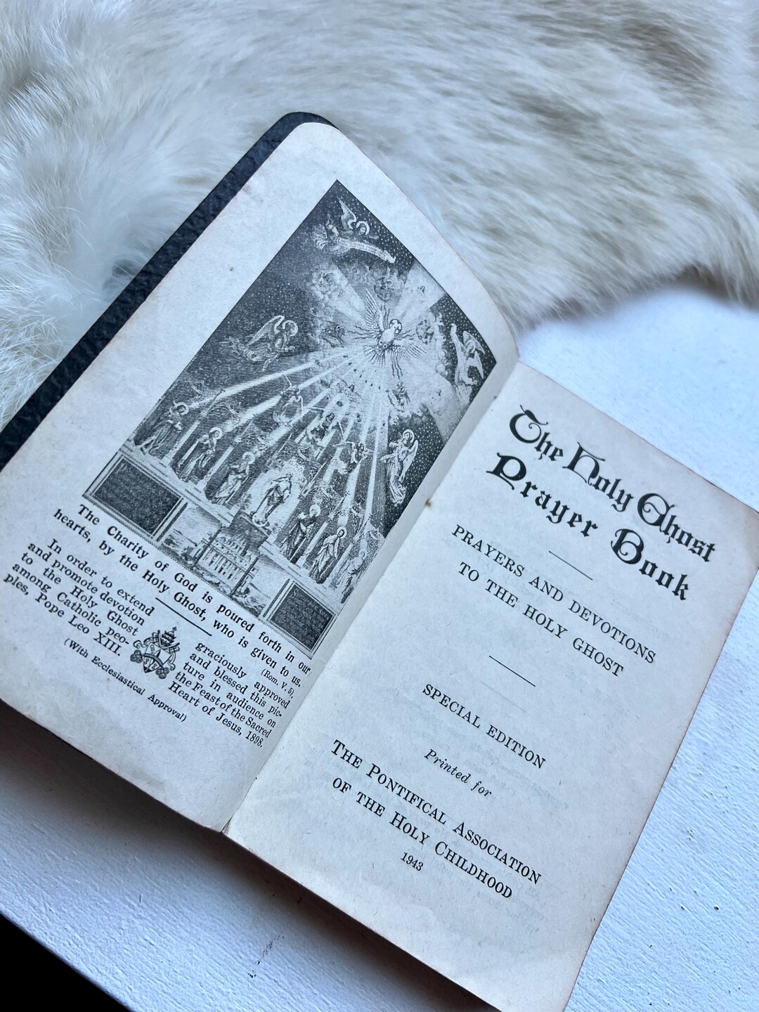1944 the Holy Ghost Prayer Book Patron Saint Catholic Antique ...