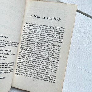 1965 the Elements of Style EB White William Strunk English School Text ...