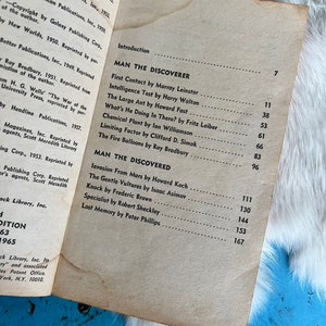 1967 Sci Fi Contact Book Short Stories Ray Bradbury UFO Dreams ESP ...