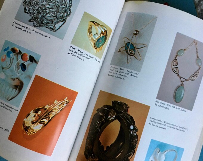 1970 Creative Gold and Silversmithing Jewelry Making Book Silversmith ...