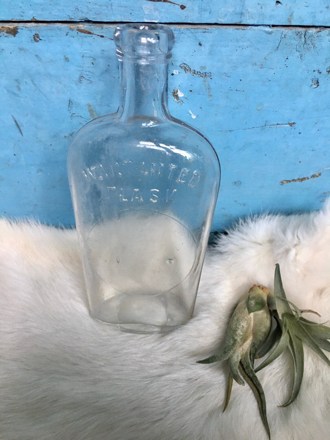 Antique Glass Bottle Vintage Flask Apothecary Medical Glass - Etsy