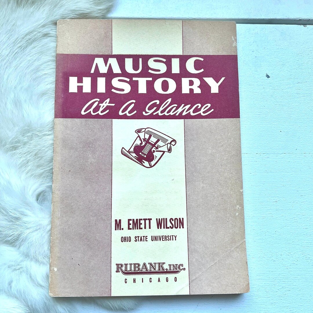 1962 Music History Book: Ohio State University, Chicago - Etsy