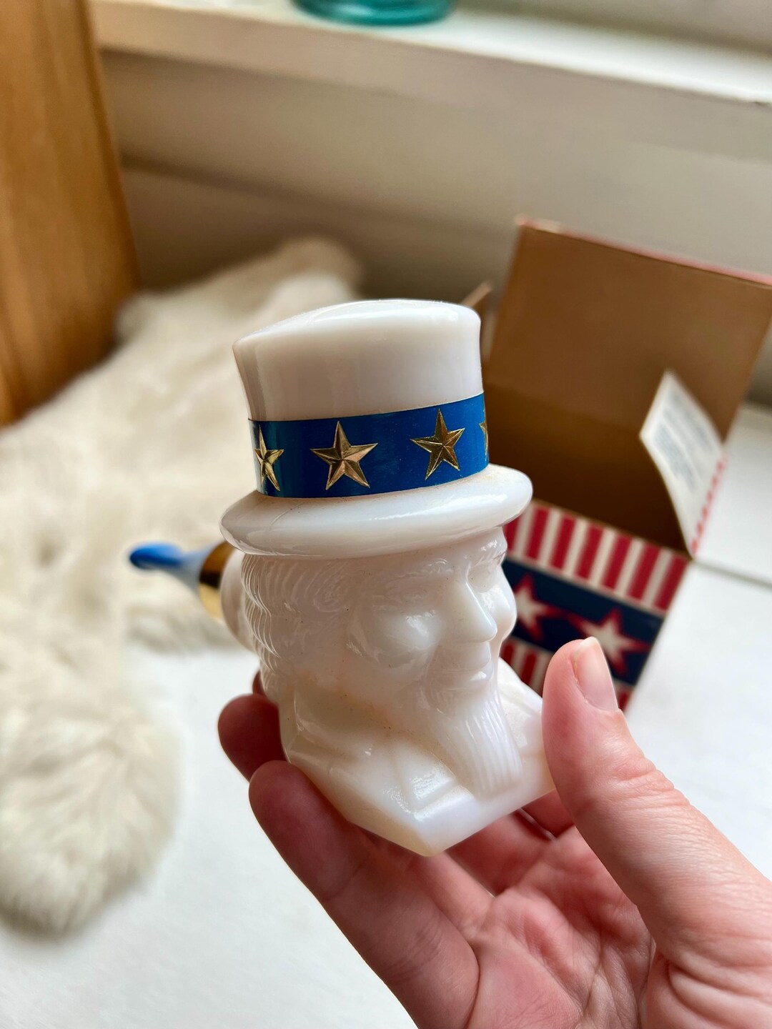 1970s Avon Uncle Sam Pipe: Deep Woods After Shave Cologne, Collectible ...