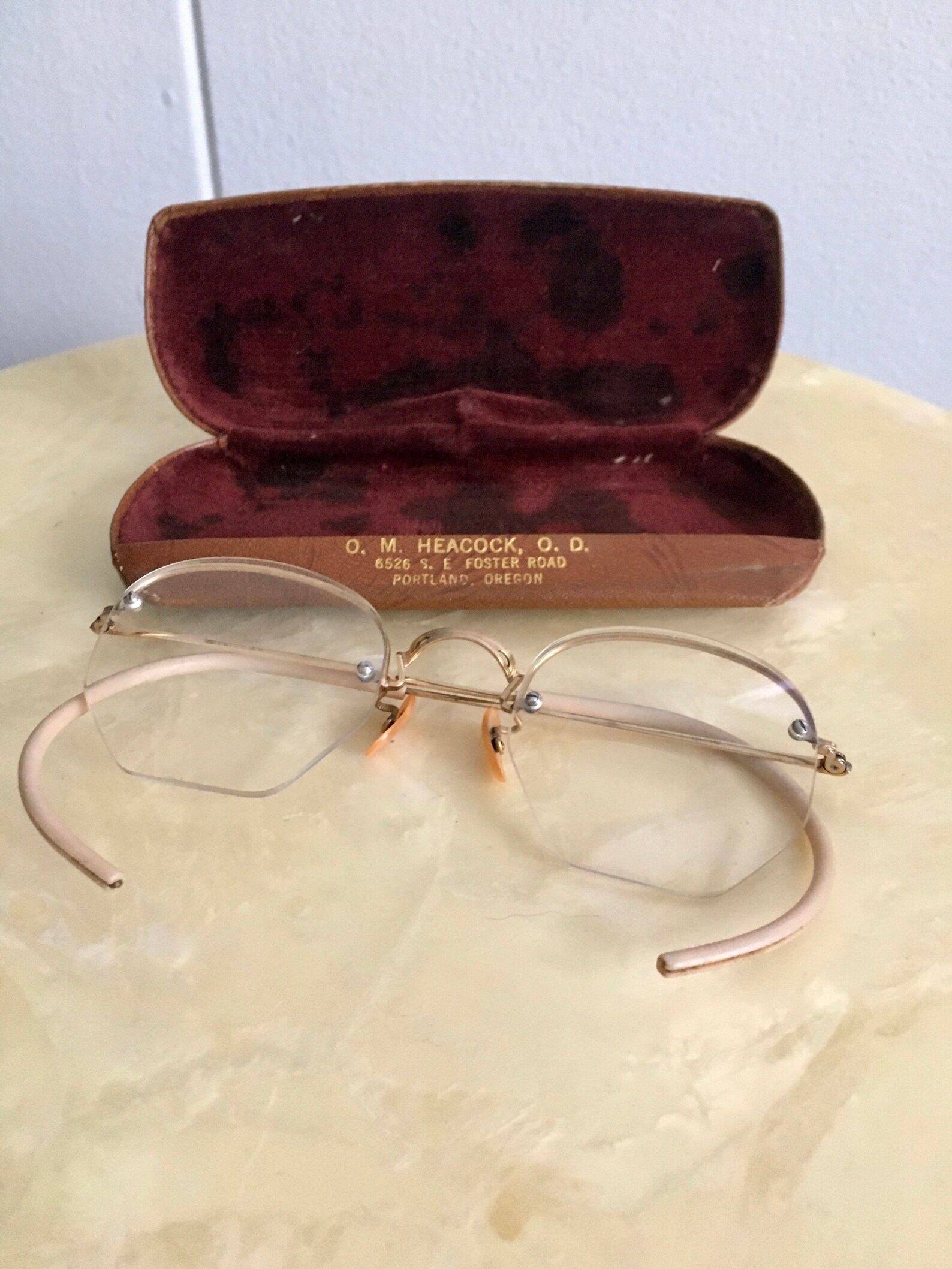 Vintage gold rimmed glasses 12 carat gold filled eyeglasses | Etsy