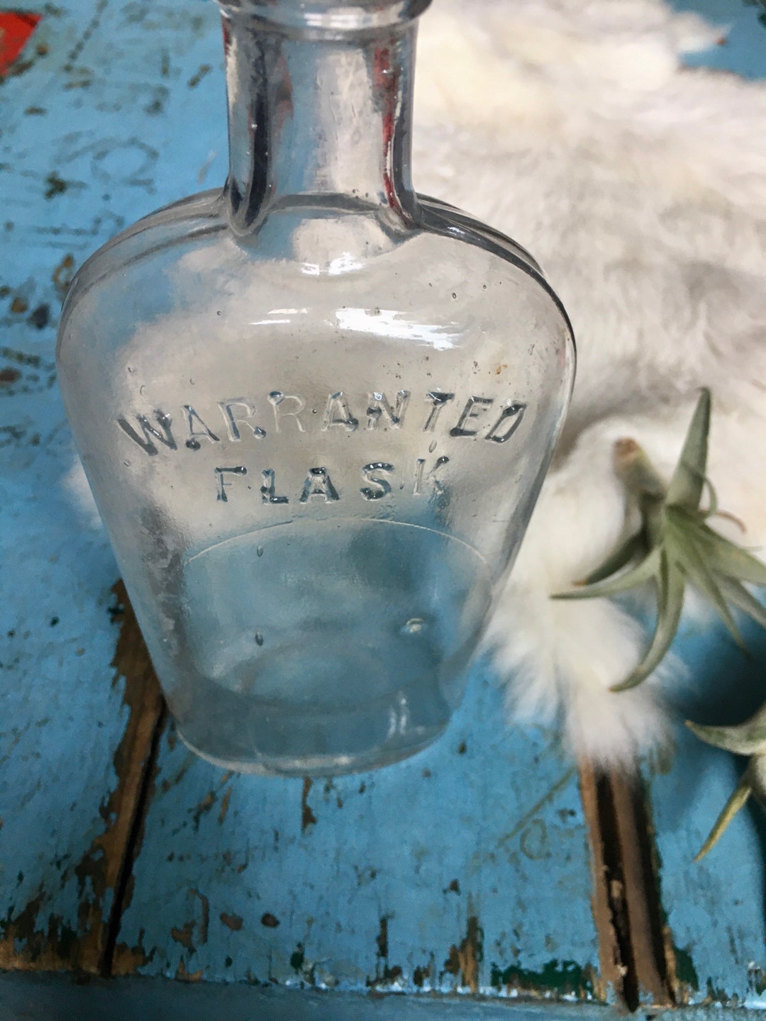 Antique Glass Bottle Vintage Flask Apothecary Medical Glass - Etsy