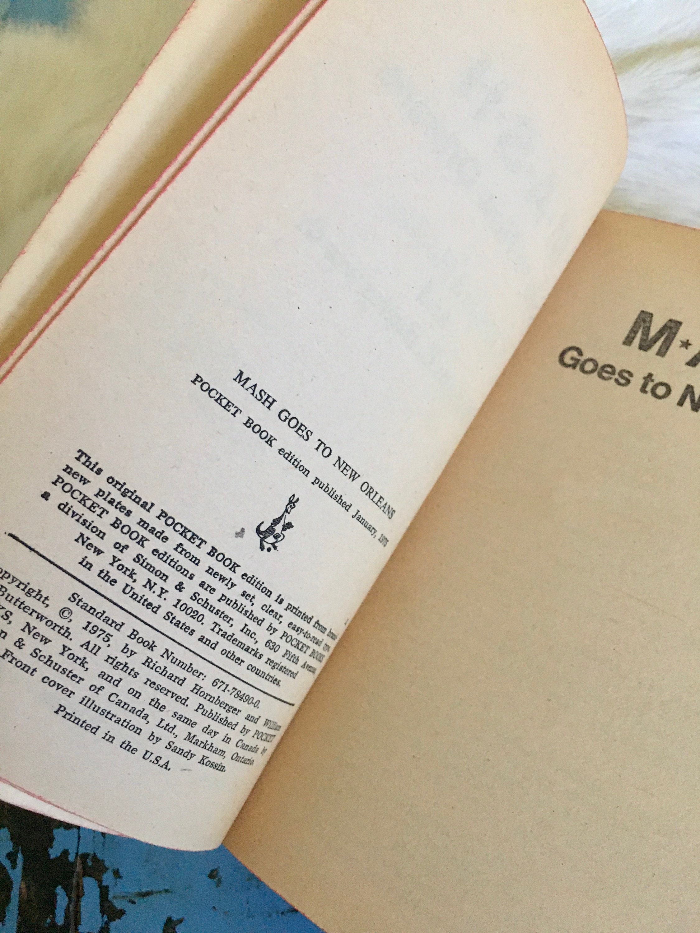 1975 MASH Book Set Mash Goes to New Orleans London Vietnam - Etsy
