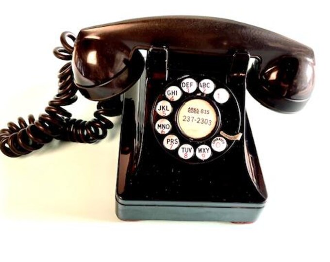 Original Antique Rotary Western Electric Model 302 Telephone - Etsy