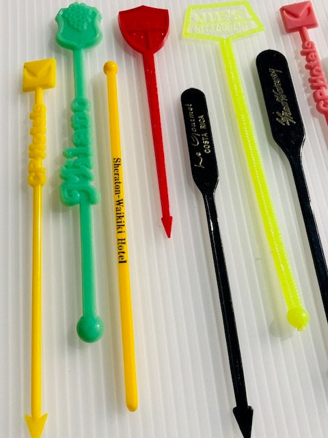 Vintage Retro Swizzle Stick Collection | Etsy