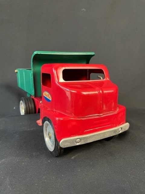 Vintage 1960s Tonka Red & Green Manual Dump Truck Reproduction - Etsy