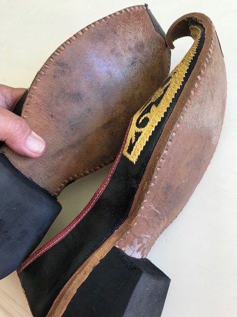 Ceremonial Arabic Leather Genie Style Wedding Slippers - Etsy