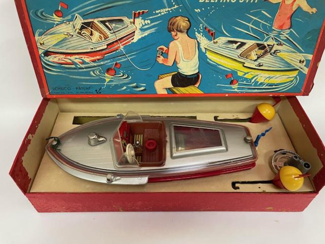 1950’s Schuco Remote Control Boat - Model 5411- German Made - Etsy