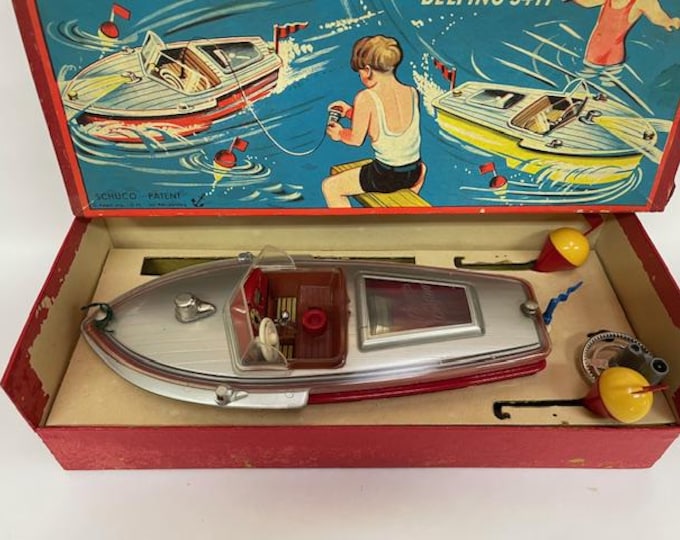 1950’s Schuco Remote Control Boat - Model 5411- German Made - Etsy