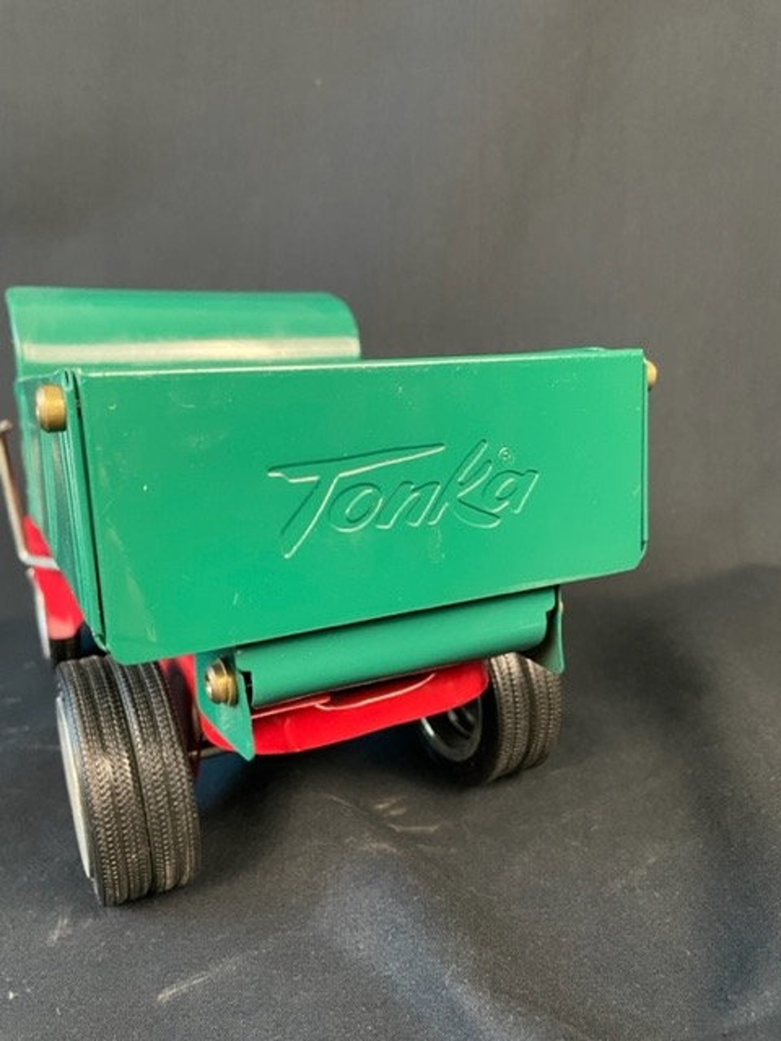 Vintage 1960s Tonka Red & Green Manual Dump Truck Reproduction - Etsy
