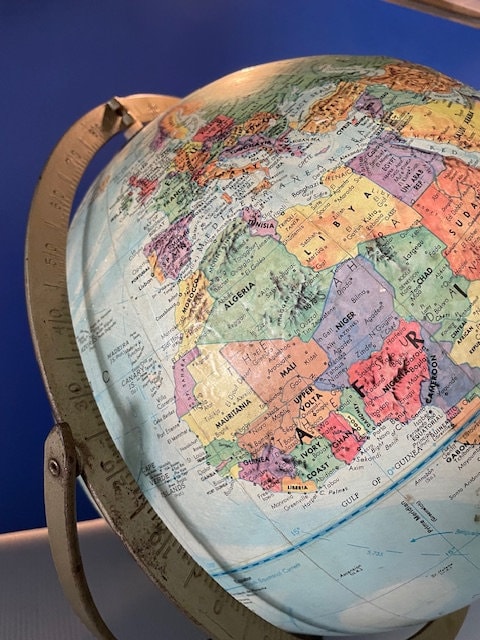 1960's Replogle 12" World Globe Stereo Relief Series • With Bullet Feet ...