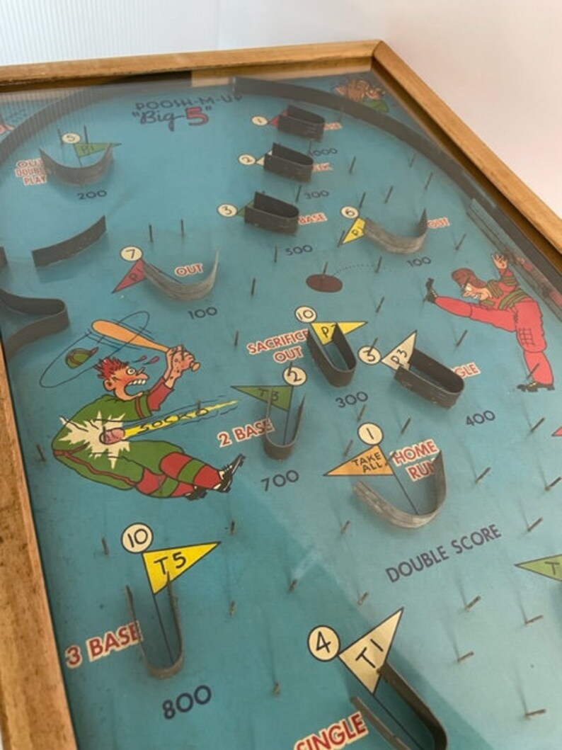 Poosh M up Big 5 Pinball Tabletop Game - Etsy