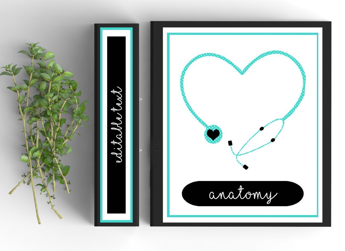 Medical School Editable Binder Cover-personalized Binder - Etsy