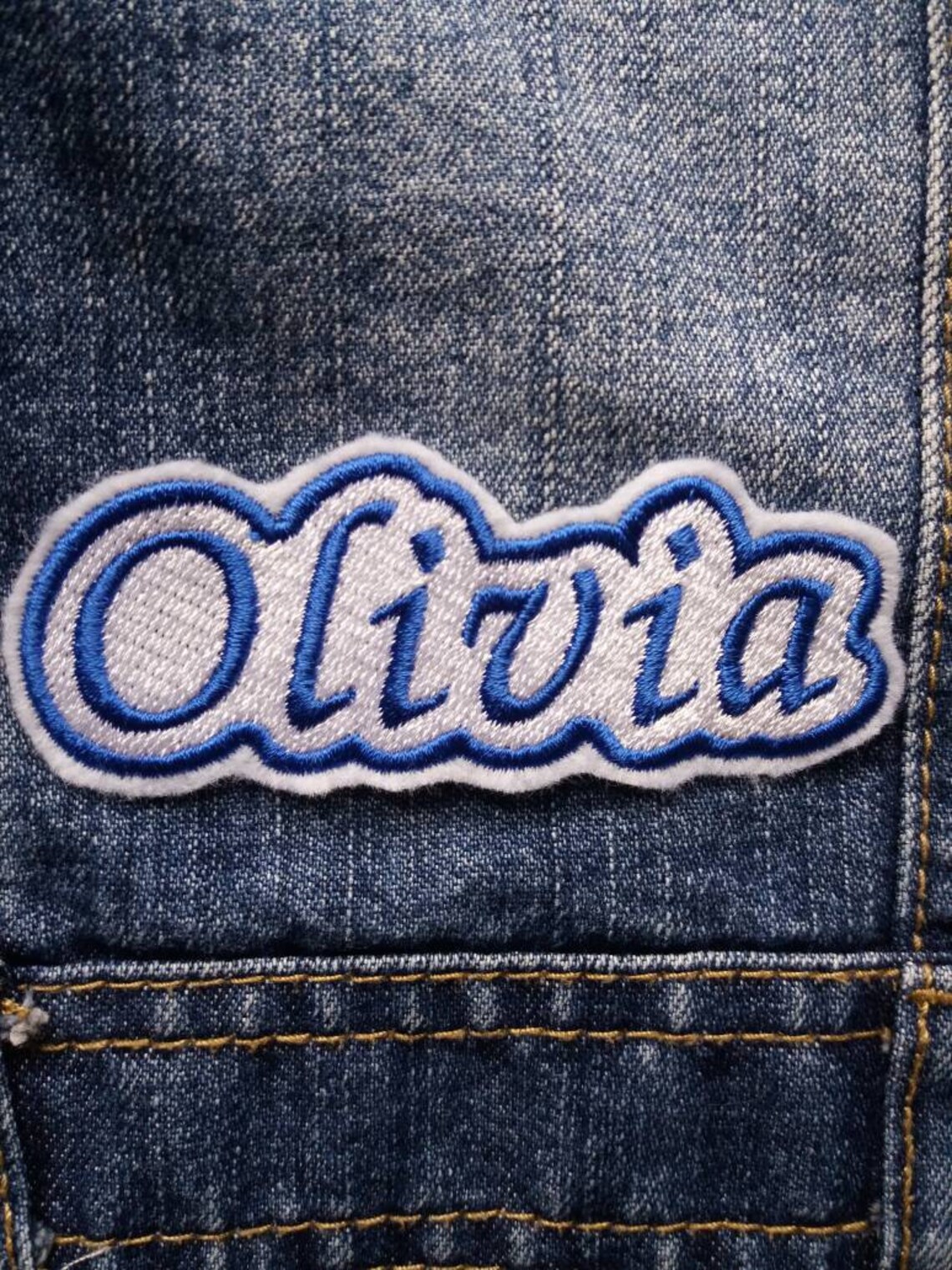 Embroidered Name Patch. 10 Colours Available - Etsy