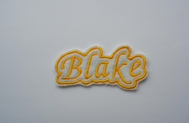 Embroidered Name Patch. 10 Colours Available - Etsy