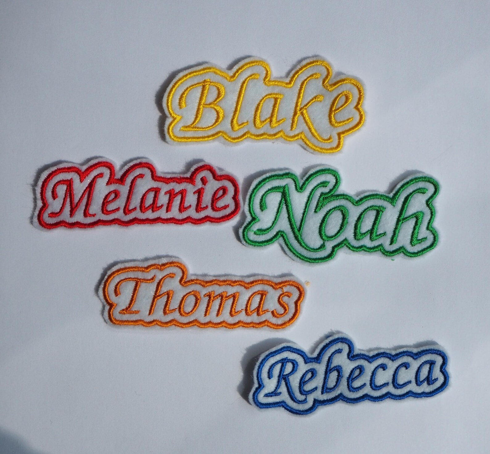 Embroidered Name Patch. 10 Colours Available - Etsy