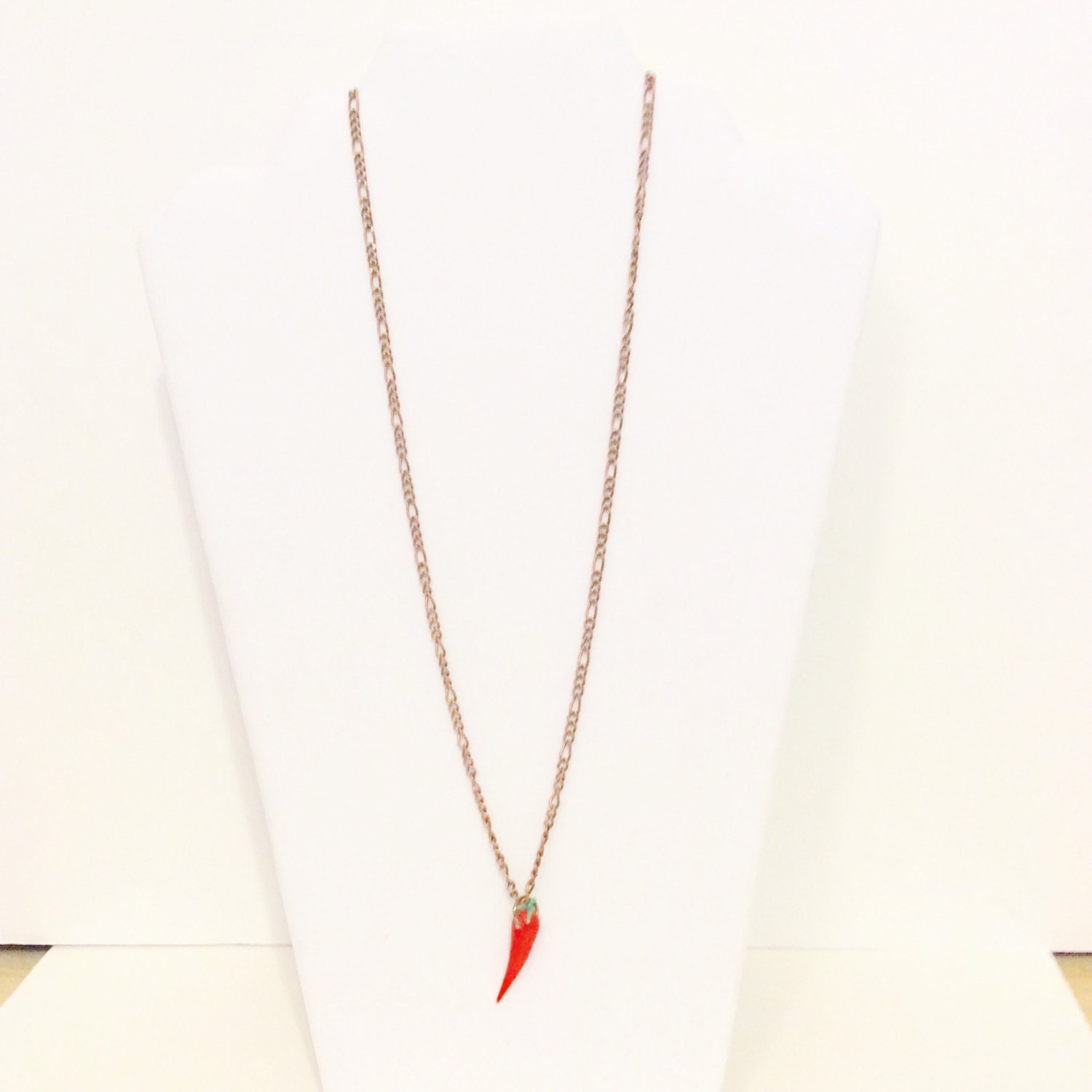 Chile Pepper Necklace, Veggies, Garden Art Necklace, Hippy Style, Chili ...
