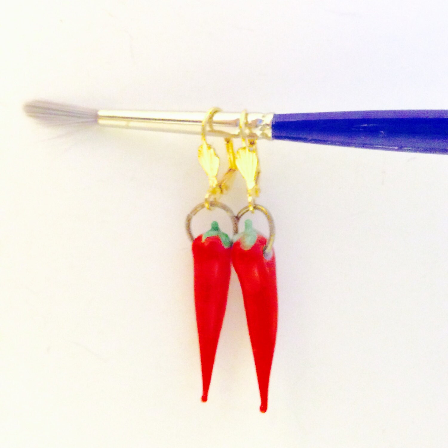 Red Pepper Earrings, Chile Pepper Earrings, Garden Jewelry, Hot Pepper ...