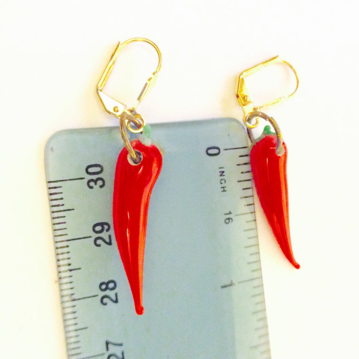 Red Pepper Earrings, Chile Pepper Earrings, Garden Jewelry, Hot Pepper ...