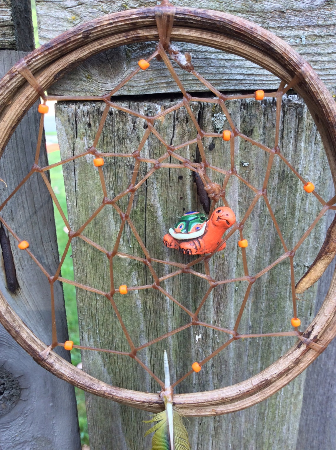 Turtle Dream Catcher, Beaded Dream Catcher, Spiritual Gift, Humane ...