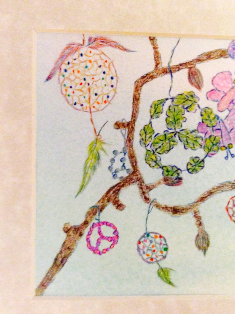 Fairy Art Peace Symbol Art Rainbow Drawing Dream Catcher - Etsy