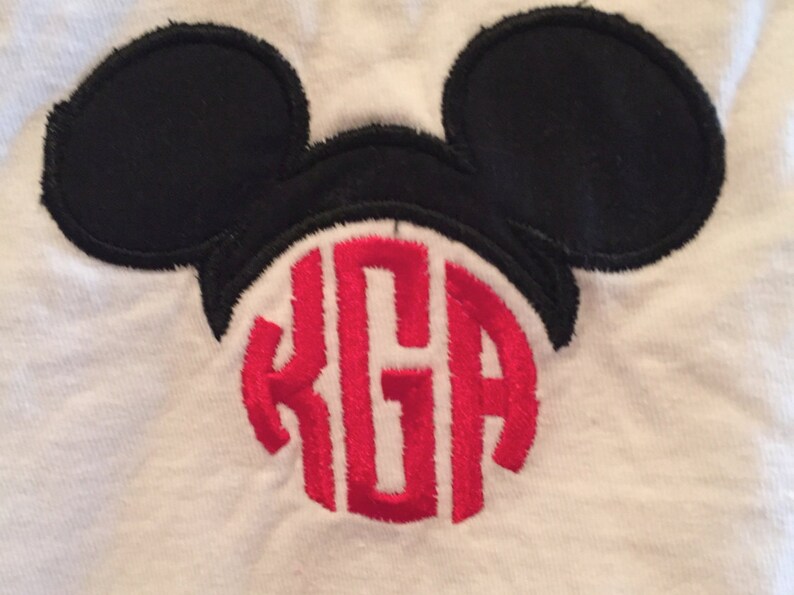 Mickey Mouse Monogram - Etsy