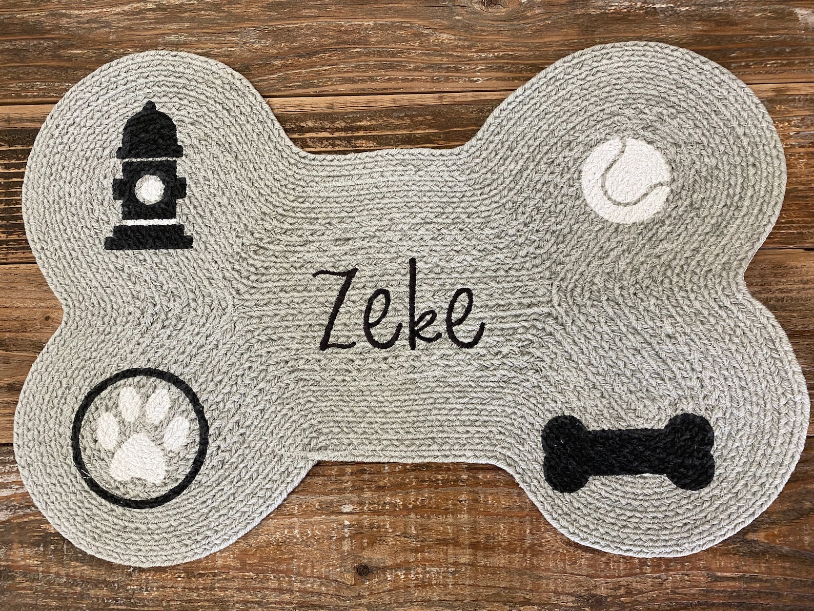 Personalized Dog Bone Mat - Etsy