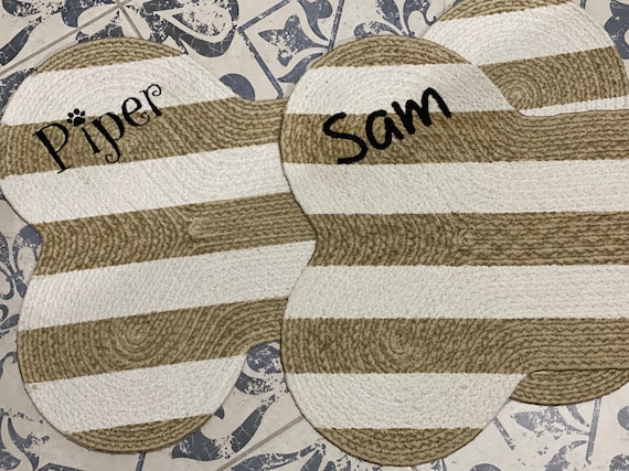 Personalized Dog Bone Mat - Etsy