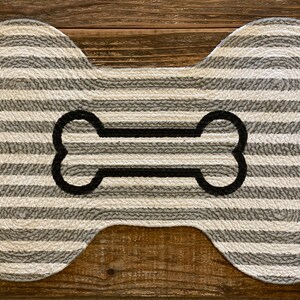 Personalized dog bone mat | Etsy