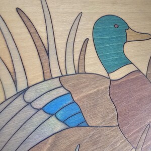 Mallard Duck Wood Burned Wall Decor Plaque - Etsy