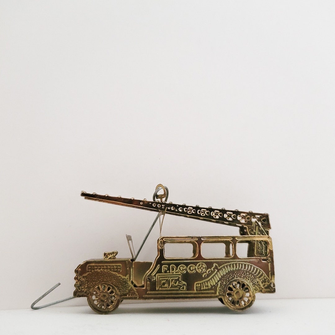 Gold Metal Engine Ornaments 1950s - Etsy