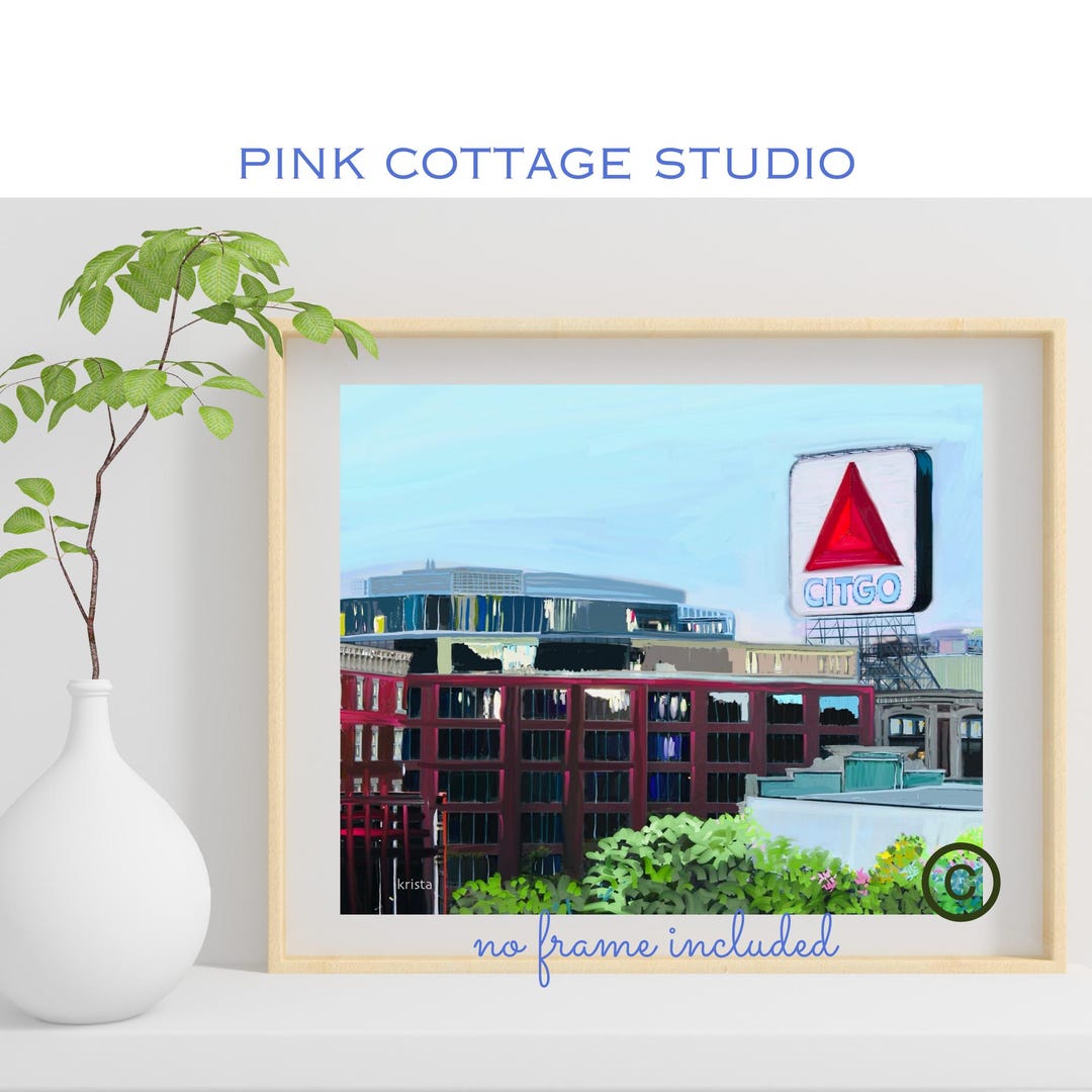Boston Citgo Sign, Massachusetts Art, Kenmore Fenway Print, Red Sox ...