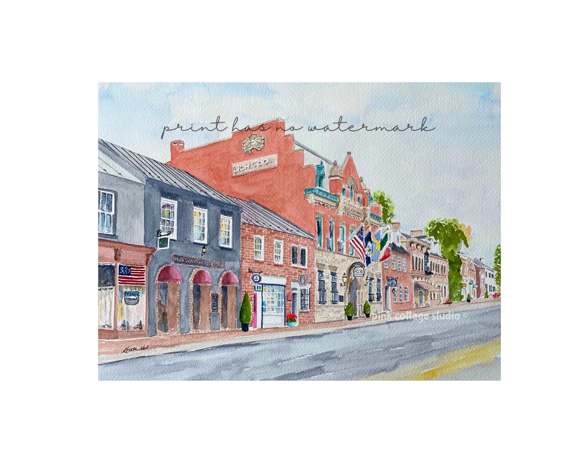 Leesburg Virginia Lightfoot Restaurant Virginia Map Loudoun - Etsy