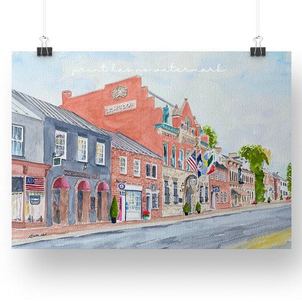 Watercolor Print Painting - Etsy