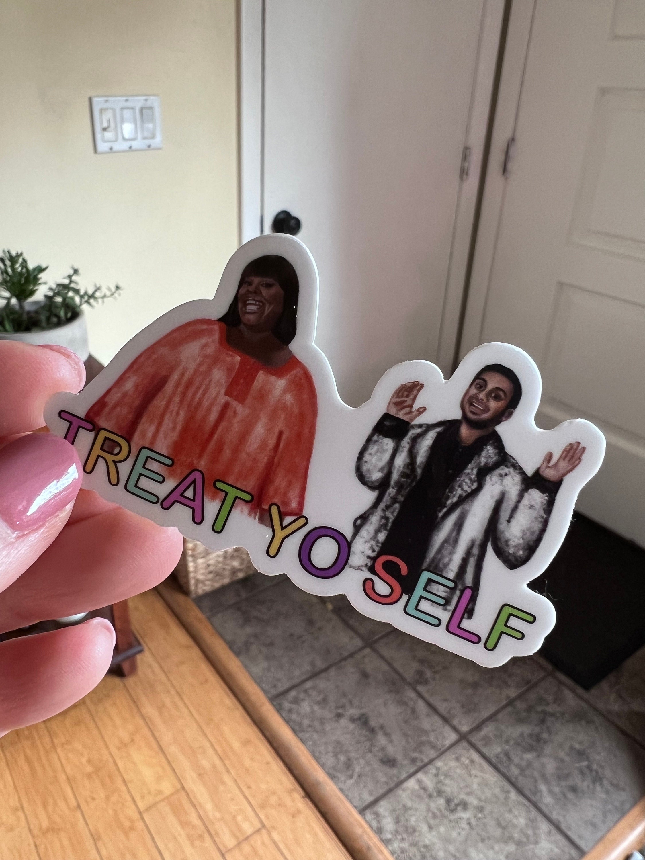 Treat Yo Self Vinyl Sticker matte Finish - Etsy