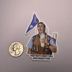 Bobby Boucher H2o Waterboy With Stanley Cup Vinyl Sticker (matte Finish ...