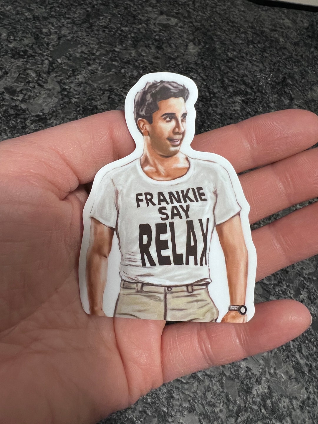 Ross Frankie Say Relax | Friends Vinyl Sticker (matte Finish) - Etsy