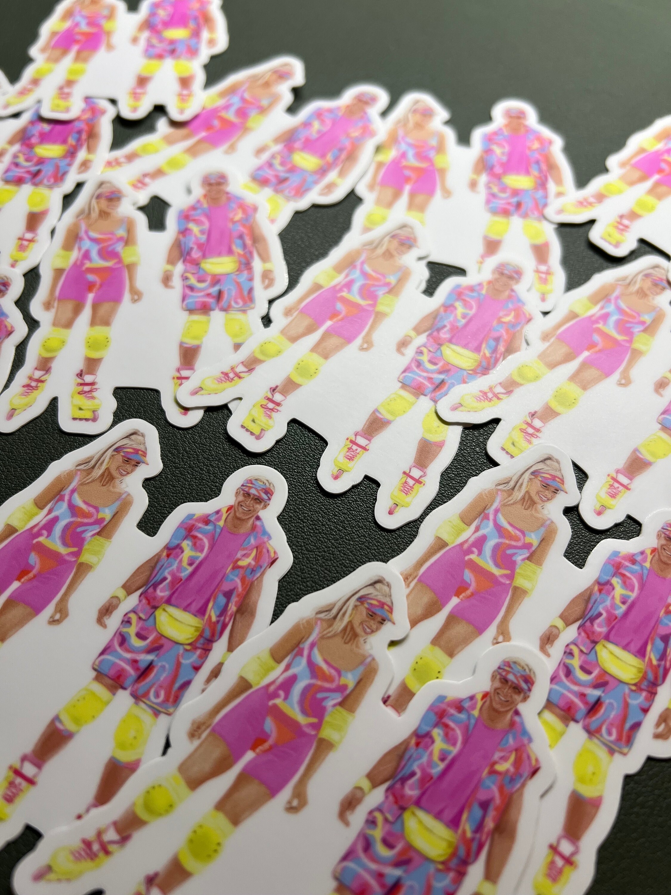 Colorful Rollerblading Vinyl Sticker Waterproof Vinyl - Etsy
