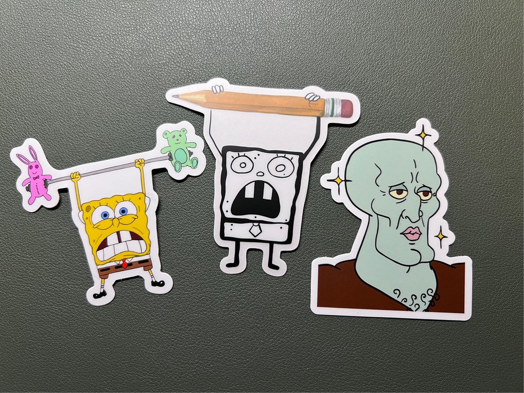 Spongebob Vinyl Stickers matte Finish - Etsy