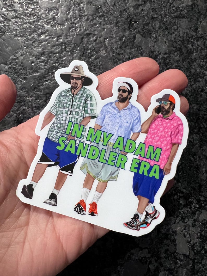 In My Adam Sandler Era Vinyl Sticker (matte Finish) - Etsy