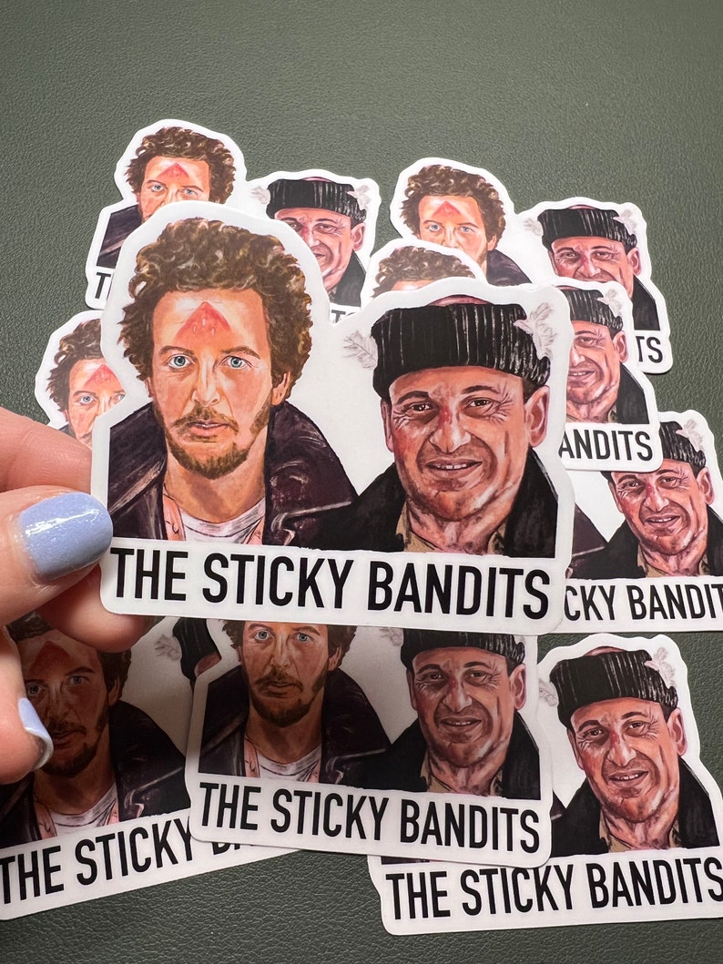 Harry and Marv Home Alone Sticky Bandits Vinyl Sticker matte Finish - Etsy