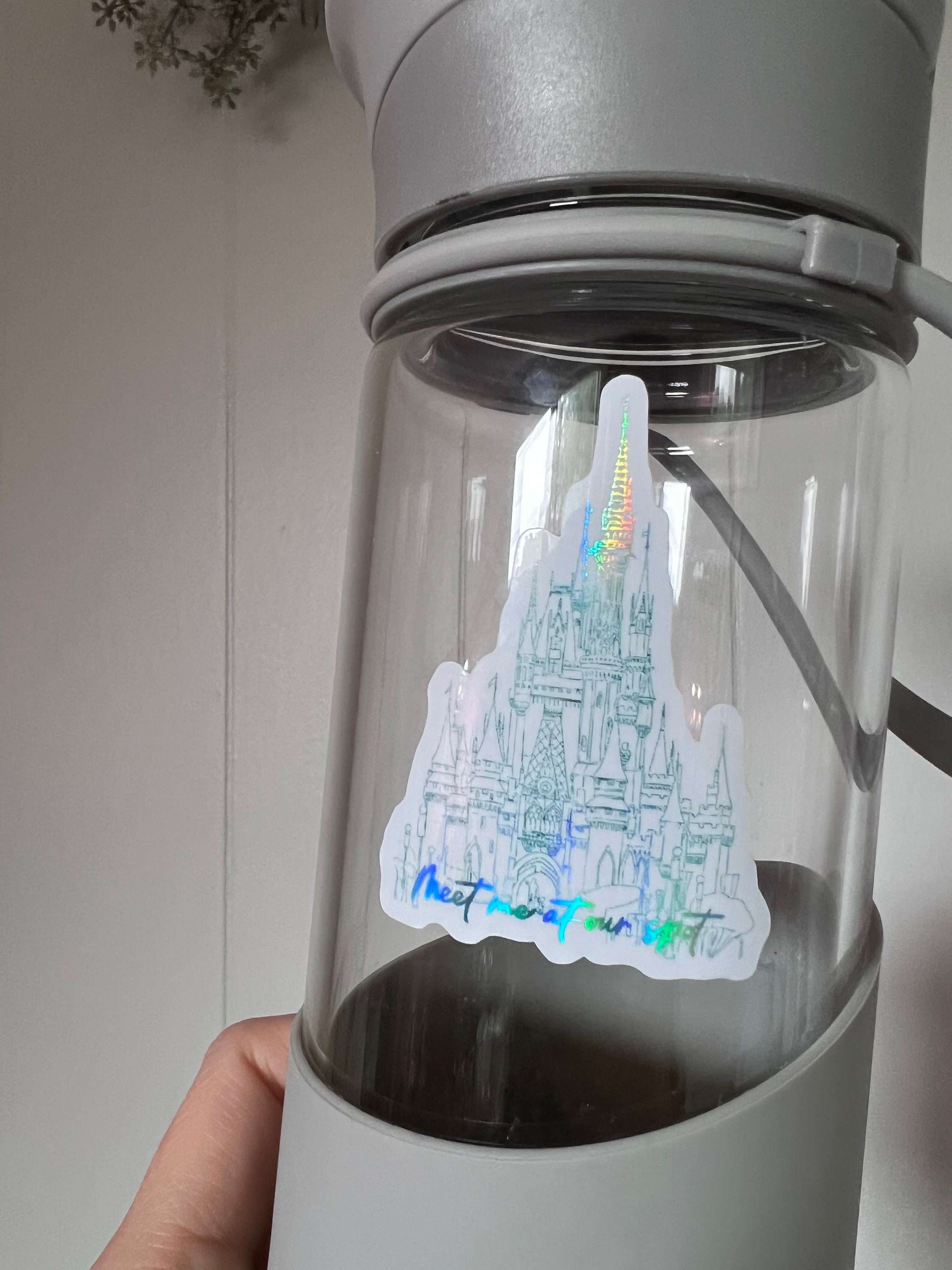 Holographic Vinyl Castle Sticker Laptop Sticker Gift for - Etsy