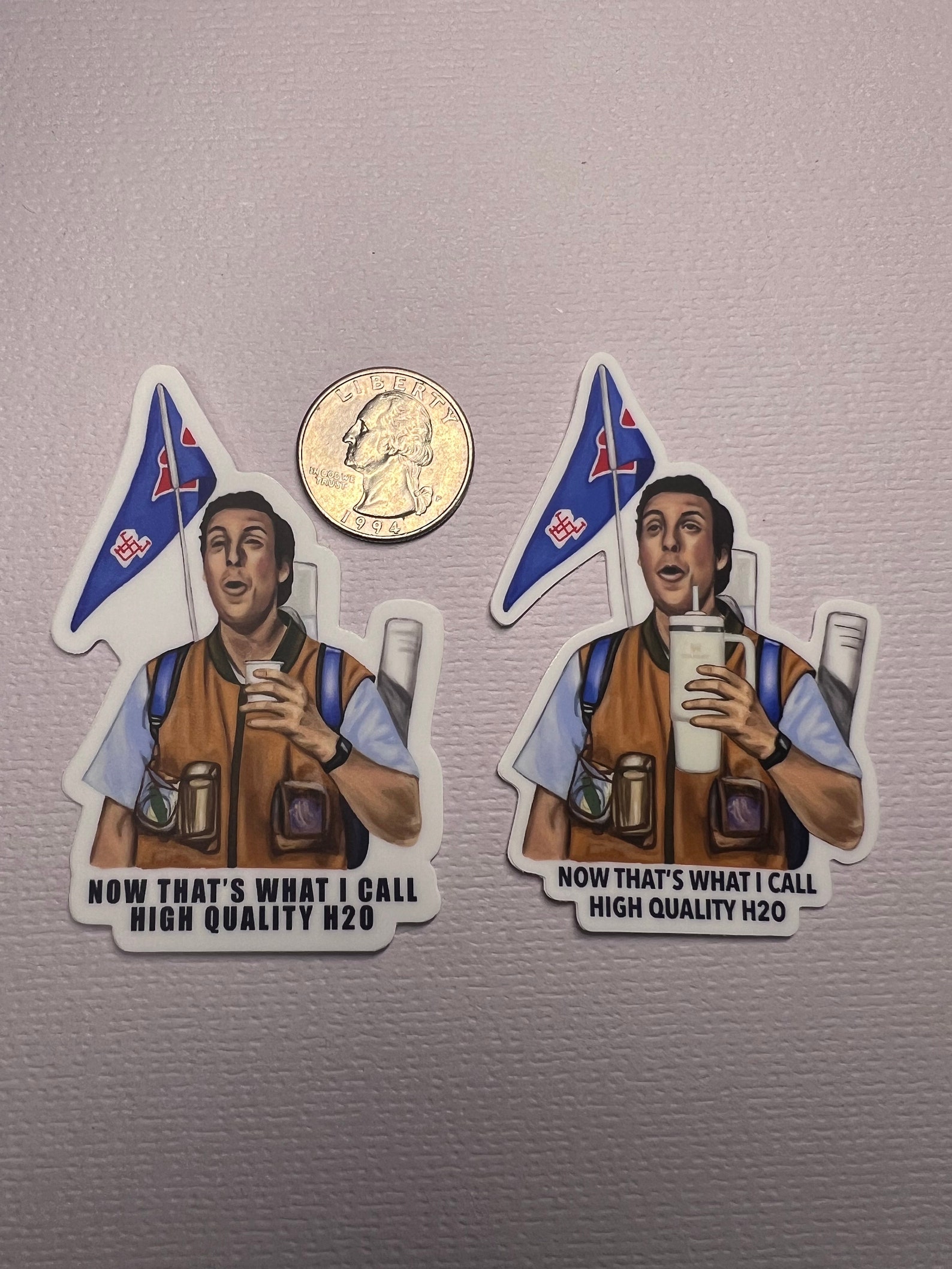 Bobby Boucher H2o Waterboy With Stanley Cup Vinyl Sticker (matte Finish ...